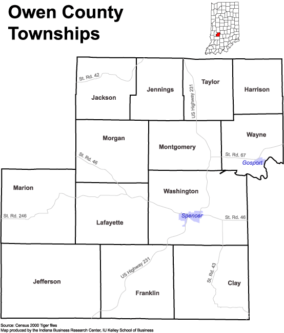 Owen County, Indiana Genealogy Guide Owen County, Indiana Genealogy Guide