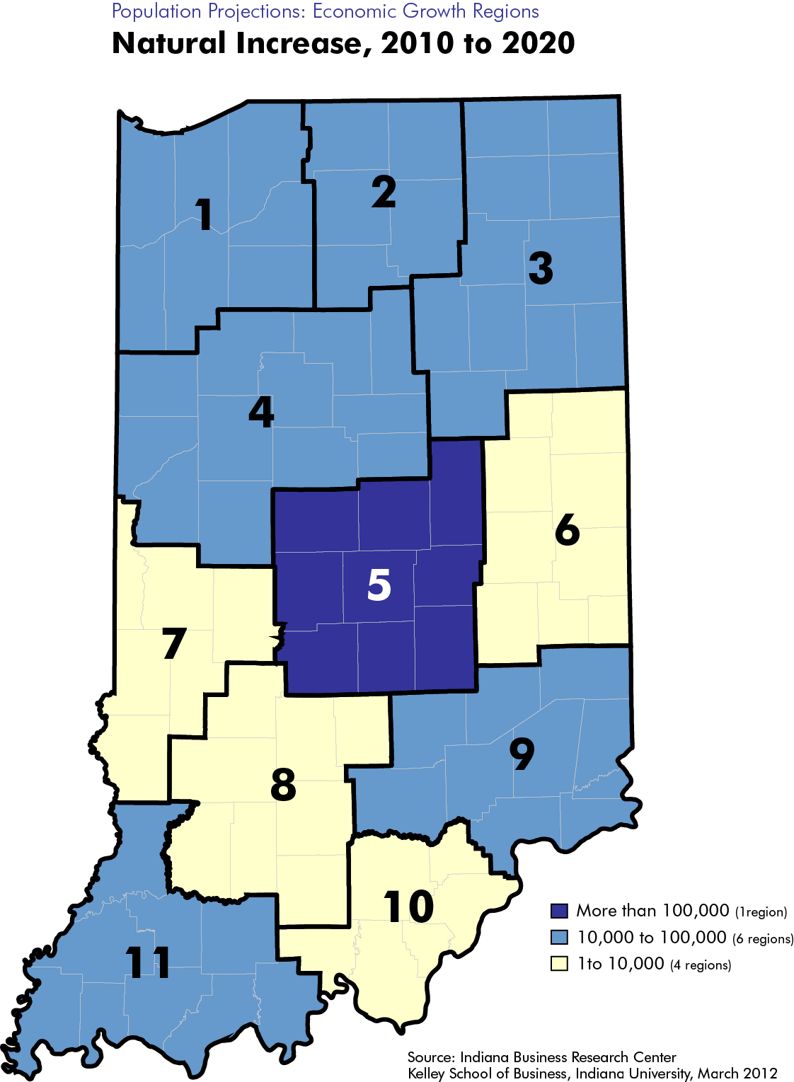 Population Projection Maps: STATS Indiana
